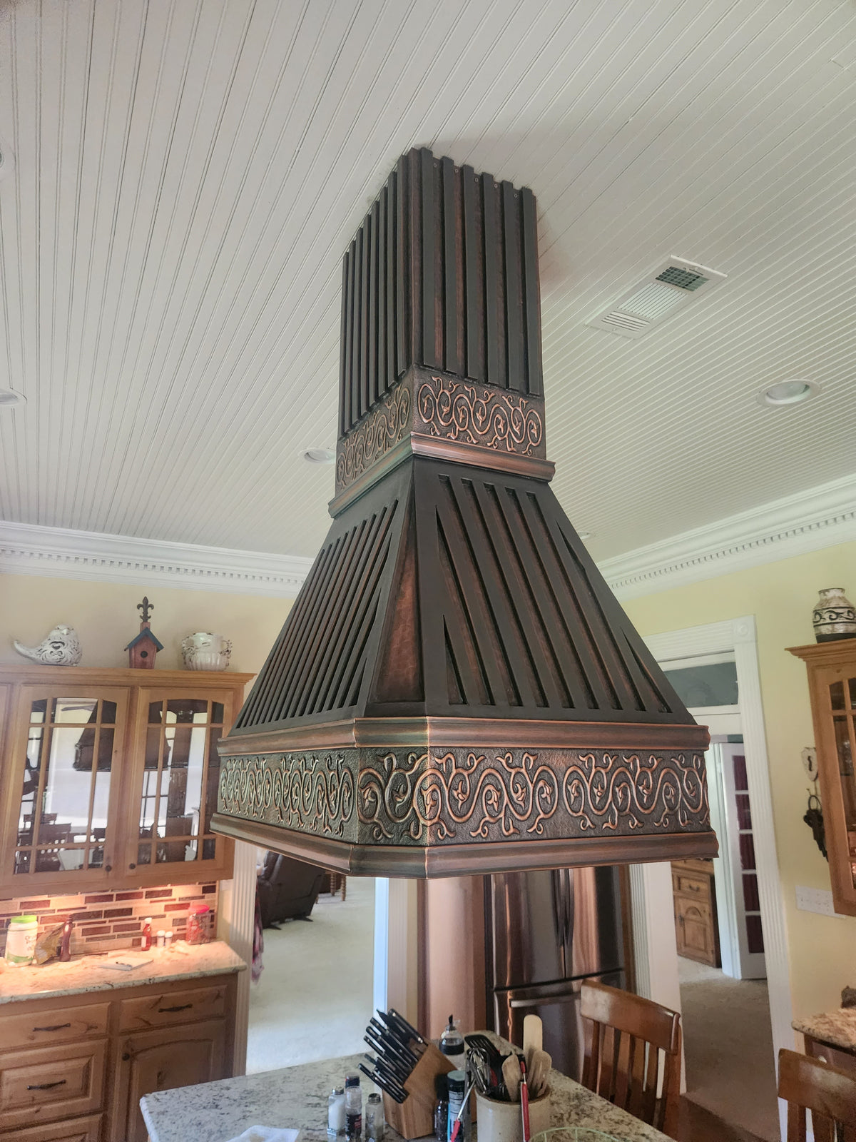 RHM Custom Copper Range Hood Royalty Style for Wyatt — Rangehoodmaster