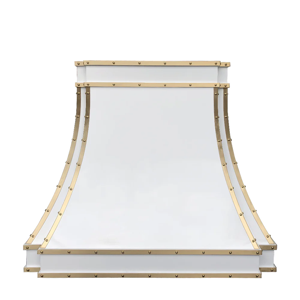 RHM Custom Metal Stove Hood Modern Curve H33 for Mary — Rangehoodmaster