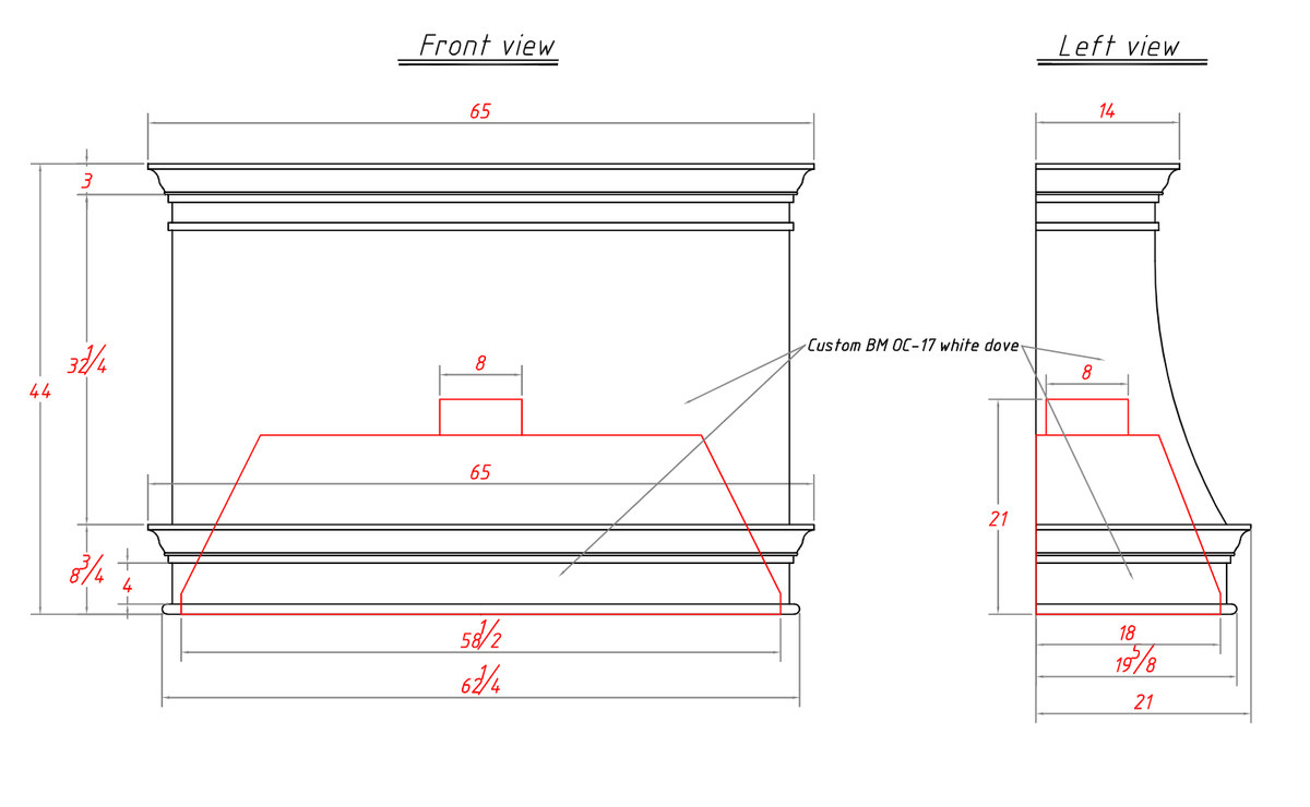RHM Sweep Stainless Steel Range Hood H33 for Joe — Rangehoodmaster