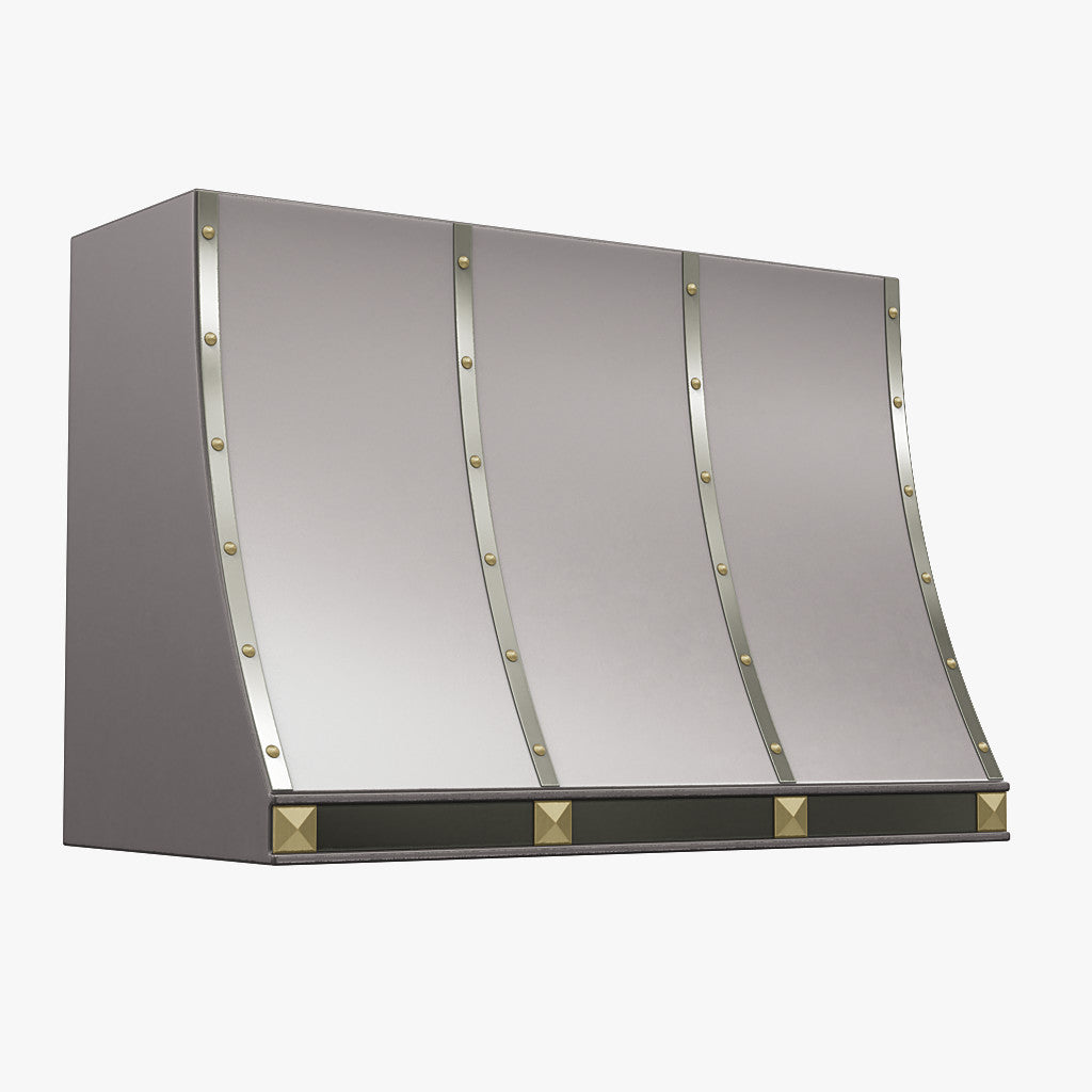 Handcrafted Stainless Steel Sloped Custom Kitchen Hoods for Talha ...