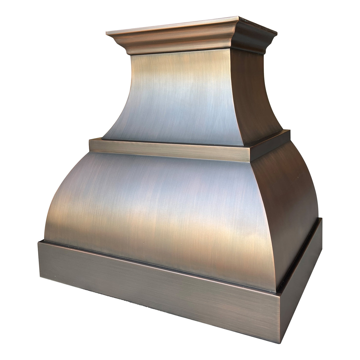 RHM Curved Custom Copper Kitchen Hood CT-VH01TR2 — Rangehoodmaster