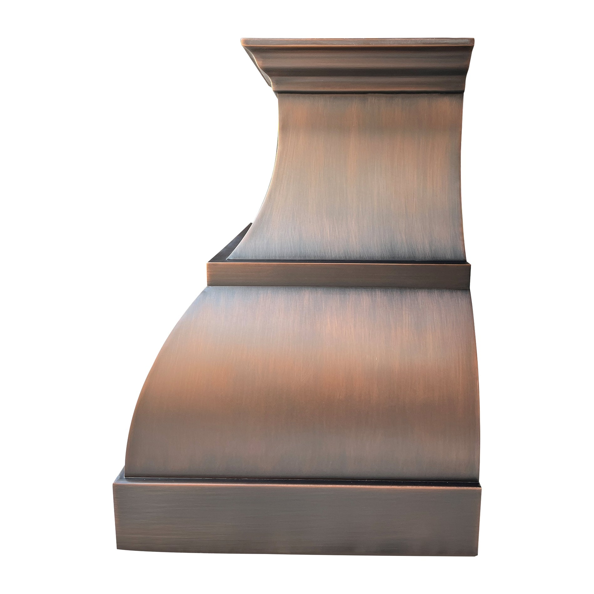 RHM Curved Custom Copper Kitchen Hood CT-VH01TR2 — Rangehoodmaster