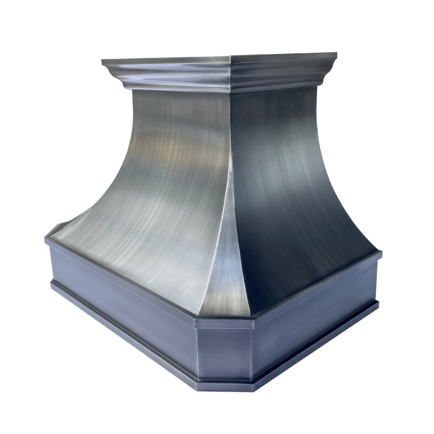 Curved Custom Stainless Steel Range Hood SH3-C-2STRM — Rangehoodmaster