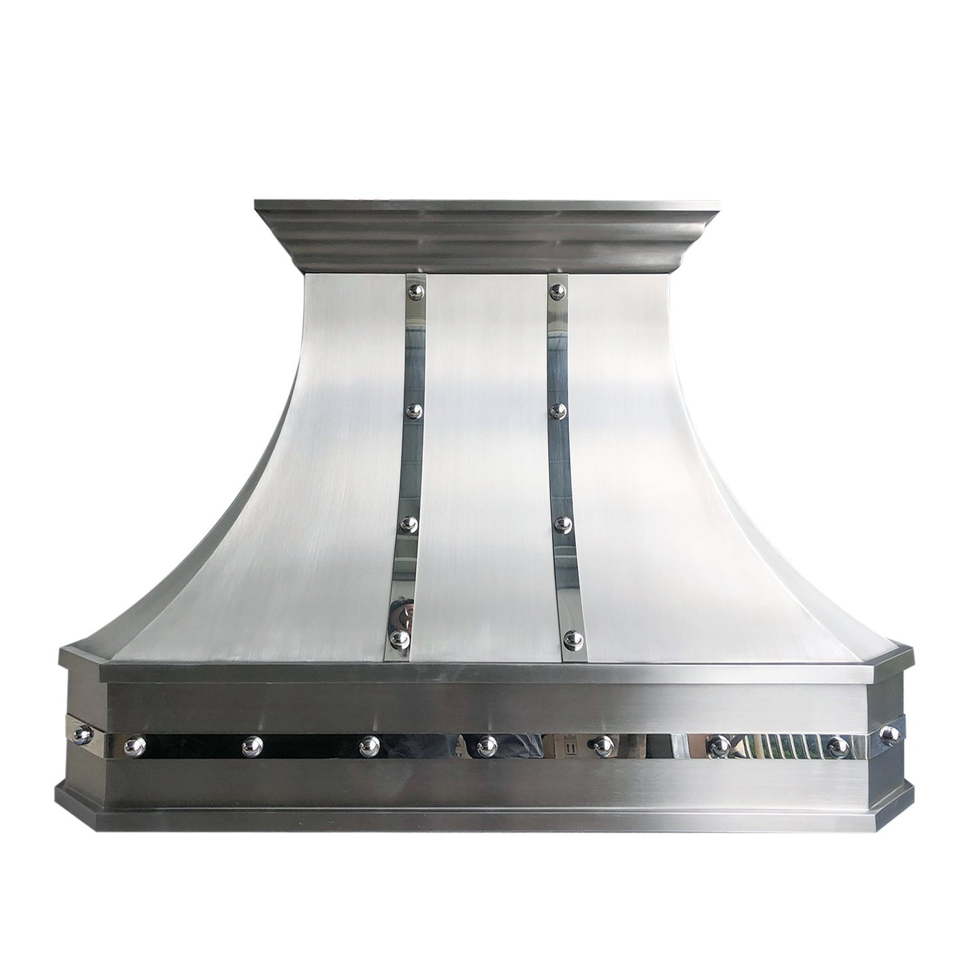 Curved Custom Stainless Steel Range Hood SH3-C-2STRM — Rangehoodmaster