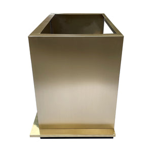 RHM Custom Brushed Brass Box Shape Range Hood SH36-BS — Rangehoodmaster