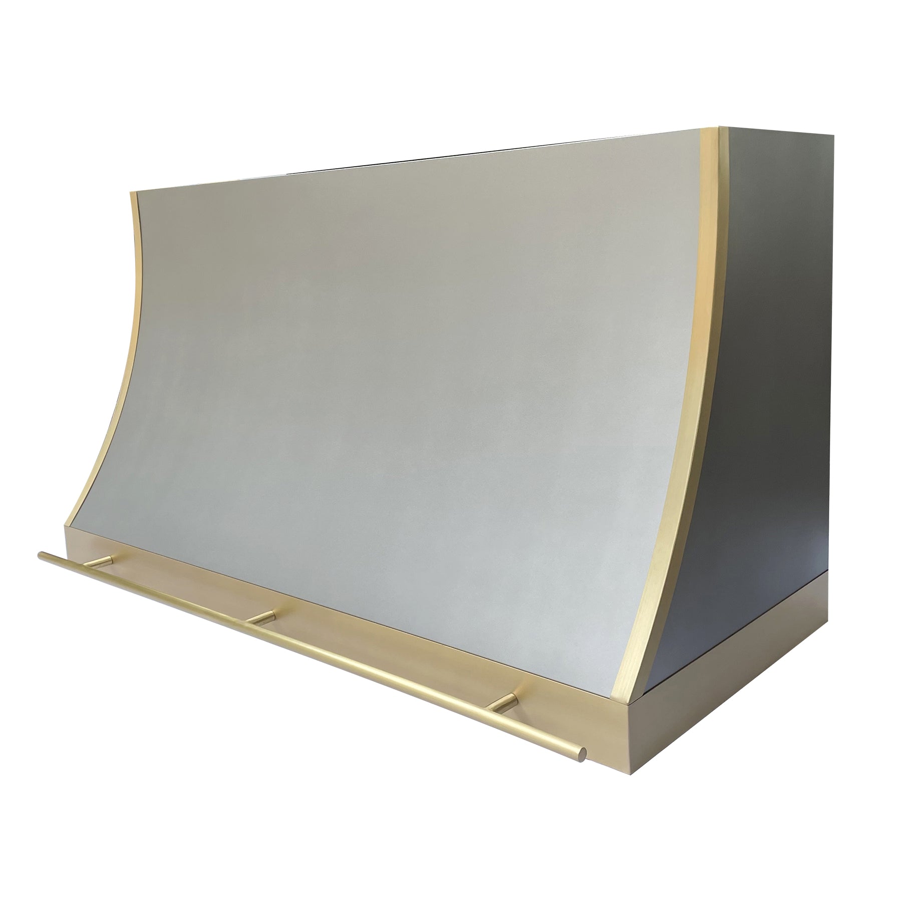 RHM Custom Stainless Steel Slope Range Hoods with Brass Edge SH8-5T-1 ...