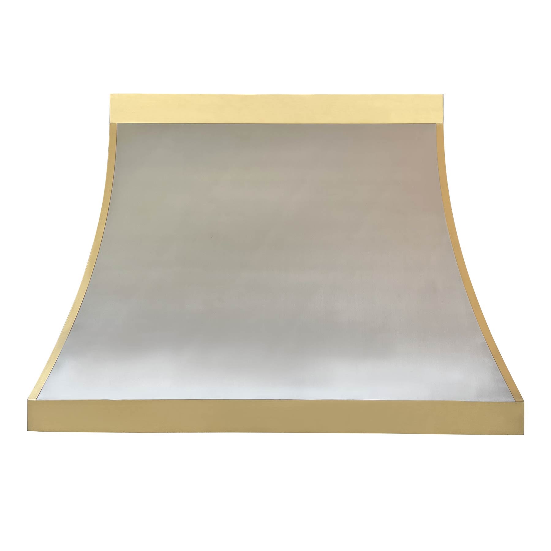 RHM Curve Custom Stainless Steel Kitchen Hoods Brass Accent ...
