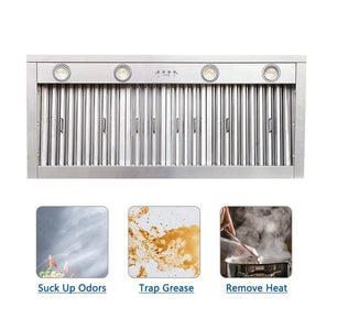 RHM Sweep Stainless Steel Custom Range Hood with Brass Trims SH33-C4BS ...