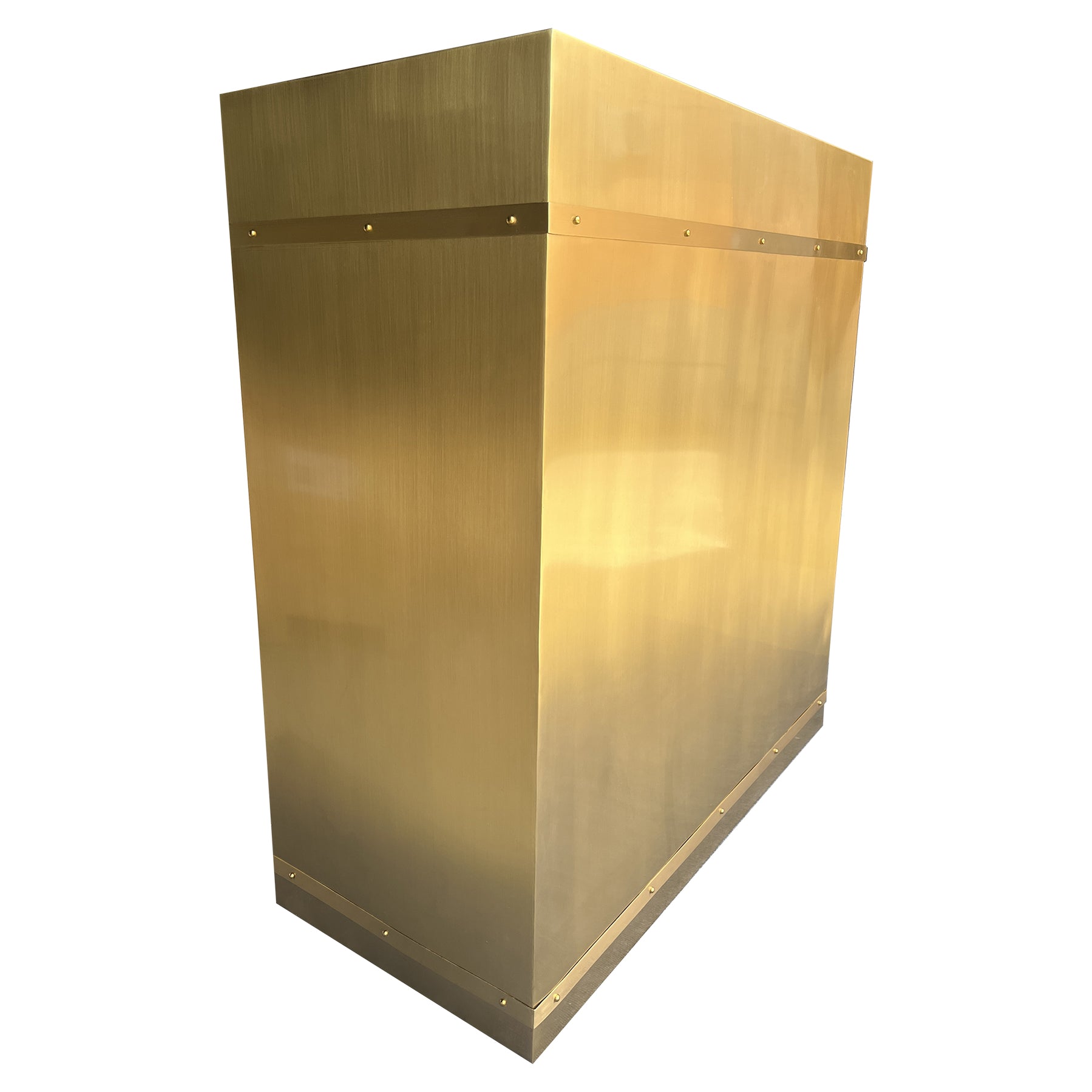 RHM Modern Box Customized Brushed Brass Range Hood SH5-VH20 ...