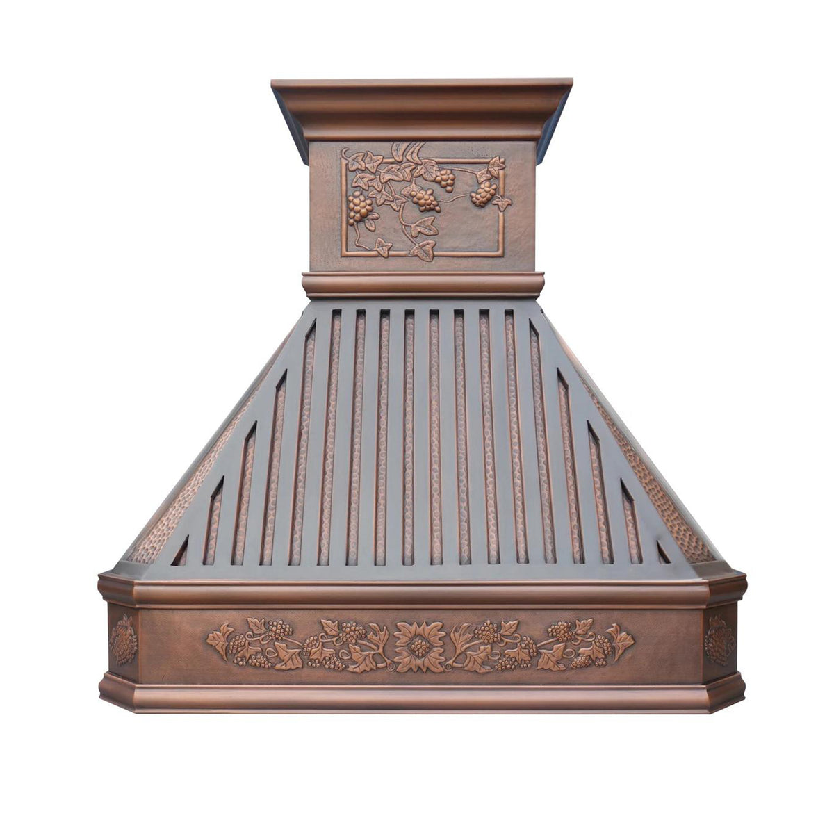 RHM Premier Copper Range Hood with Crown CT-VH14TA — Rangehoodmaster