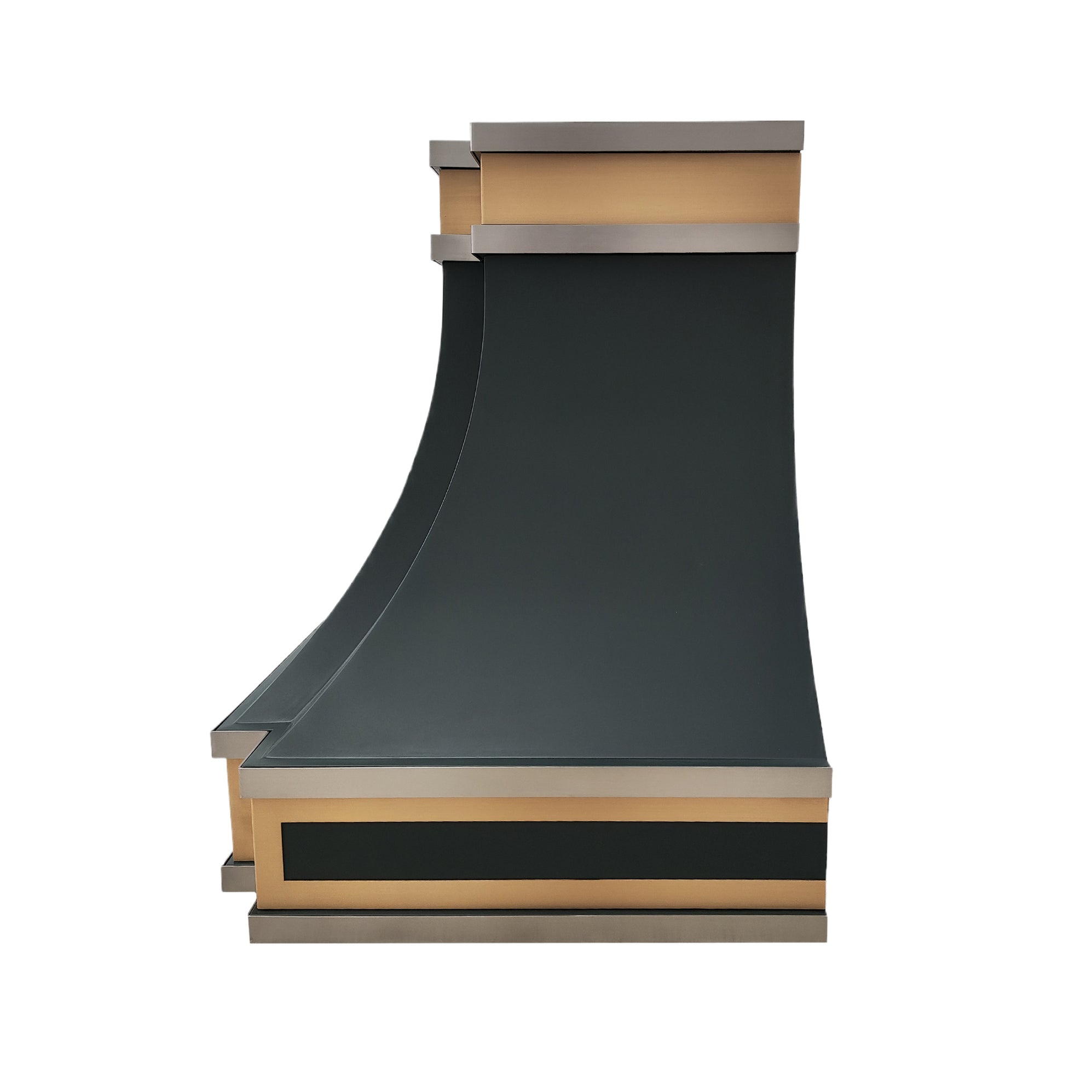 RHM Black Stainless Steel Range Hood Custom Curved Design SH33-C7BC ...