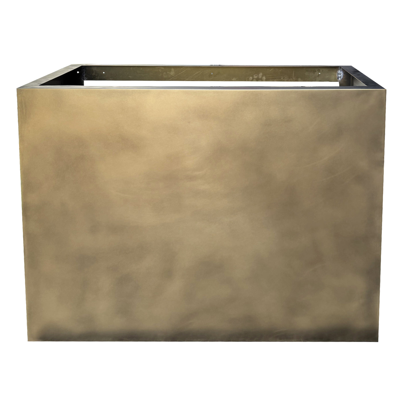 RHM Box Shape Custom Brass Kitchen Hood SH5-2BS — Rangehoodmaster