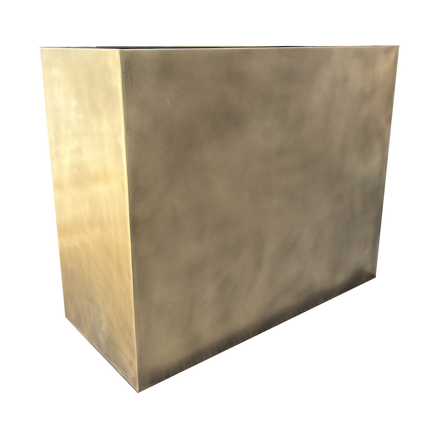 RHM Box Shape Custom Brass Kitchen Hood SH5-2BS — Rangehoodmaster