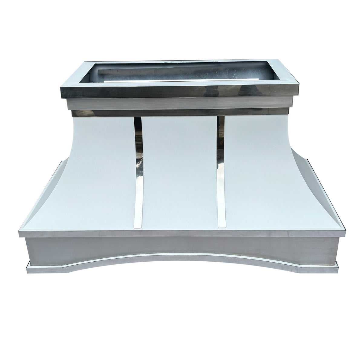 RHM Custom Metal Kitchen Hoods with Arched Apron SH7-AW — Rangehoodmaster