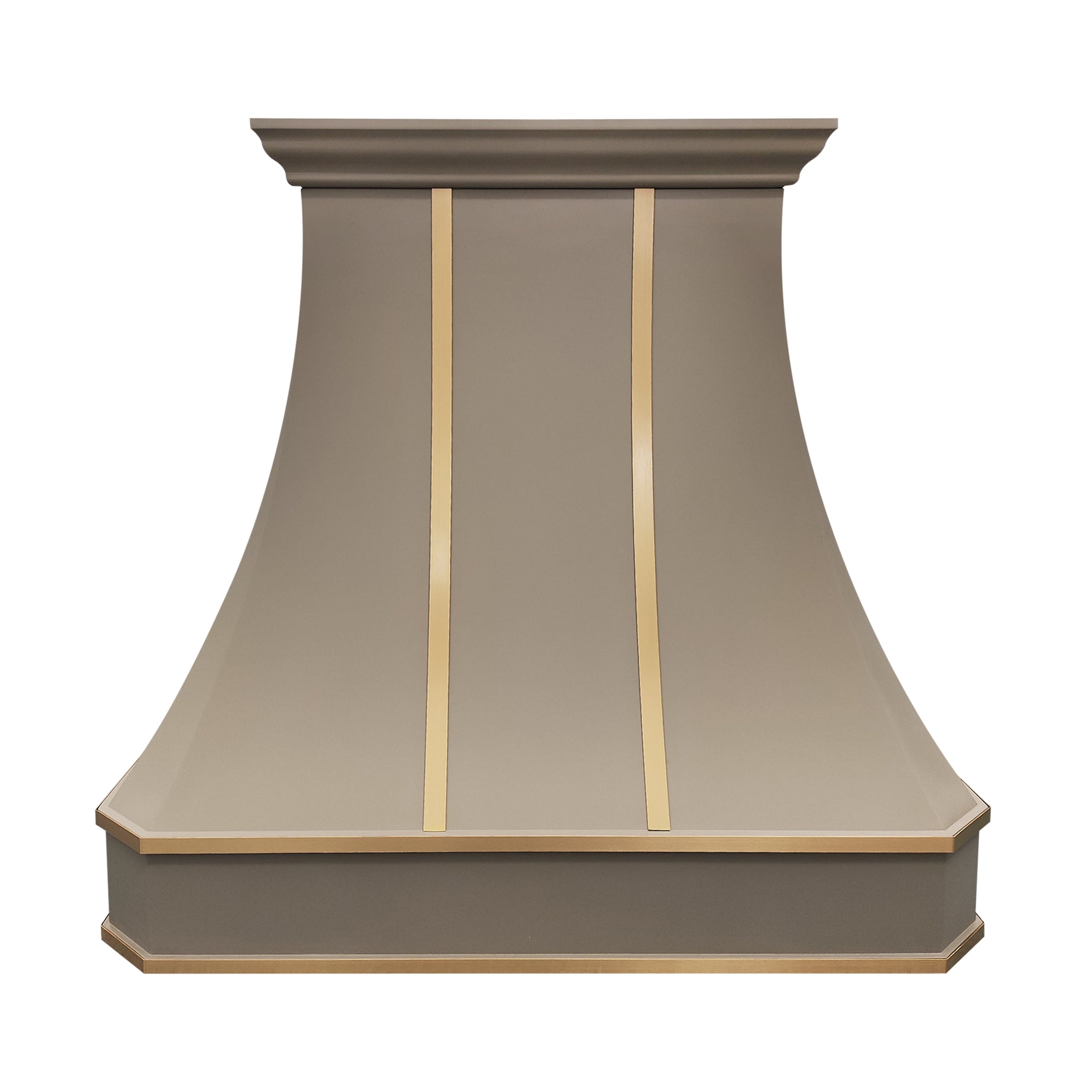 RHM Custom Painted Stainless Steel Range Hood with Brass Trims SH3-CP4 ...