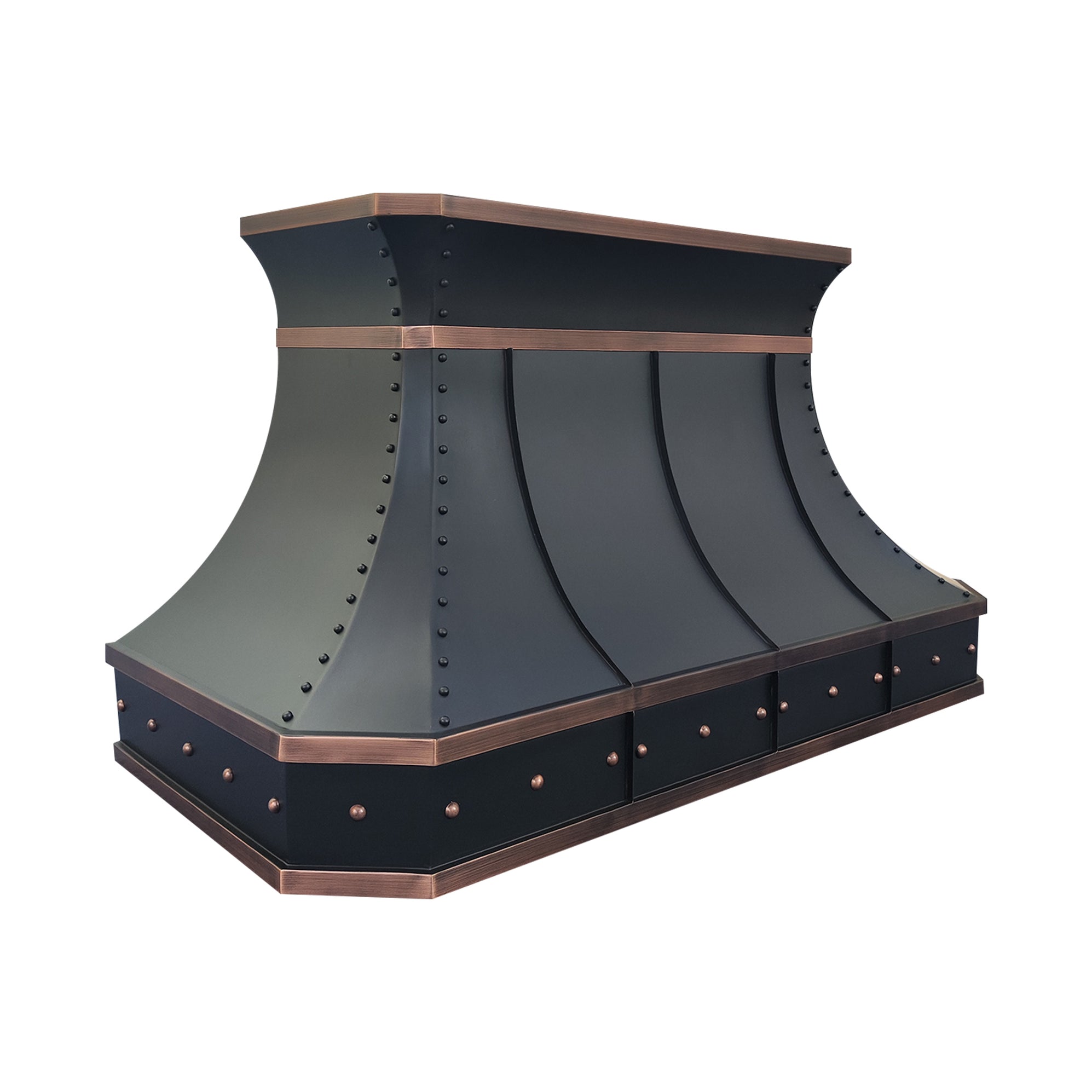 RHM Luxury Curved Copper Oven Hood with Antique Accents CT-VH3TR-8 ...
