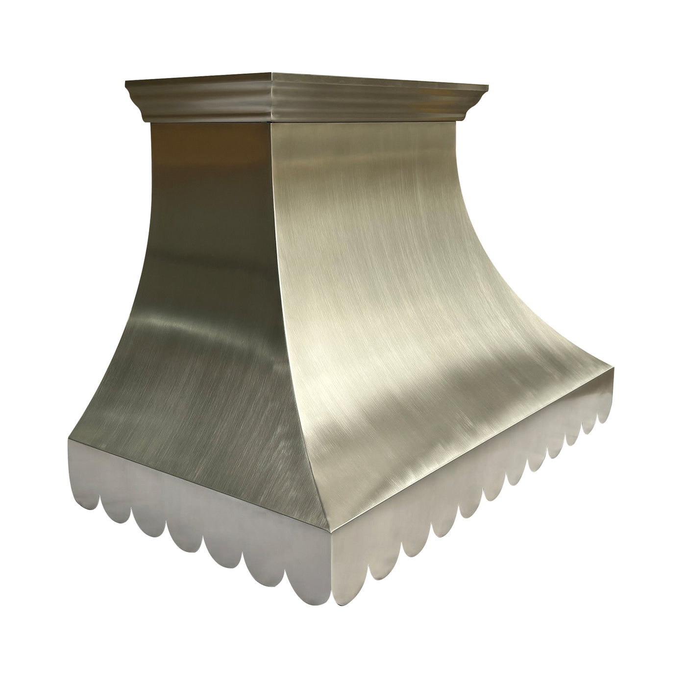 RHM Sleek Scalloped Stainless Steel Custom Kitchen Vent Hood SH32R-BM ...