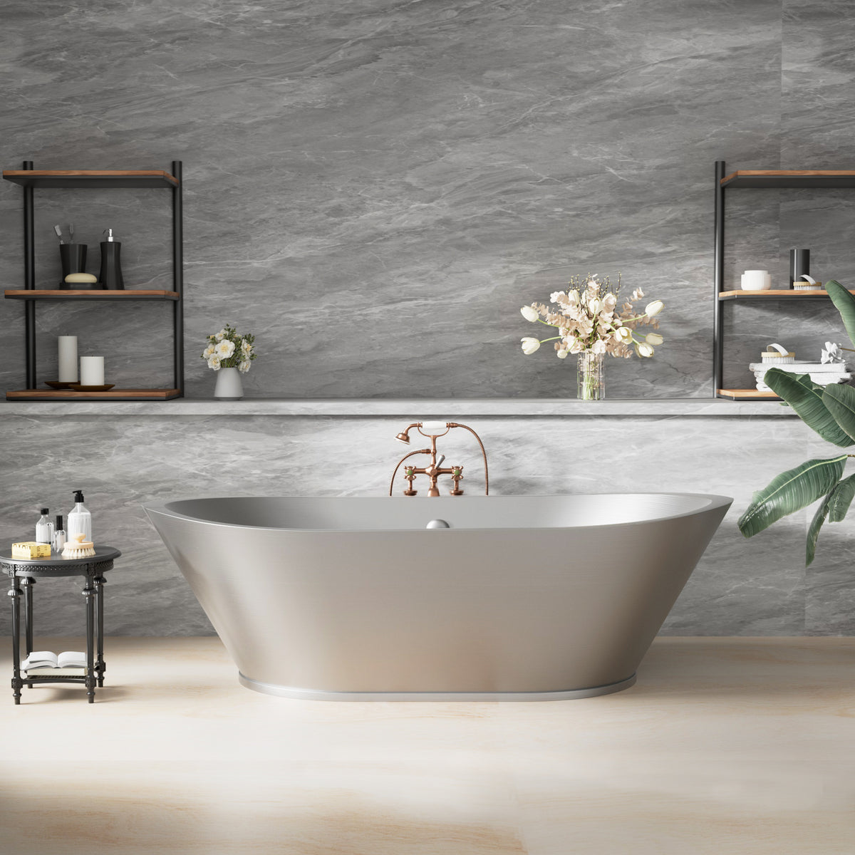 RHM Stainless Steel Tub Double Wall Custom Handcrafted RM-SSDW-01 ...