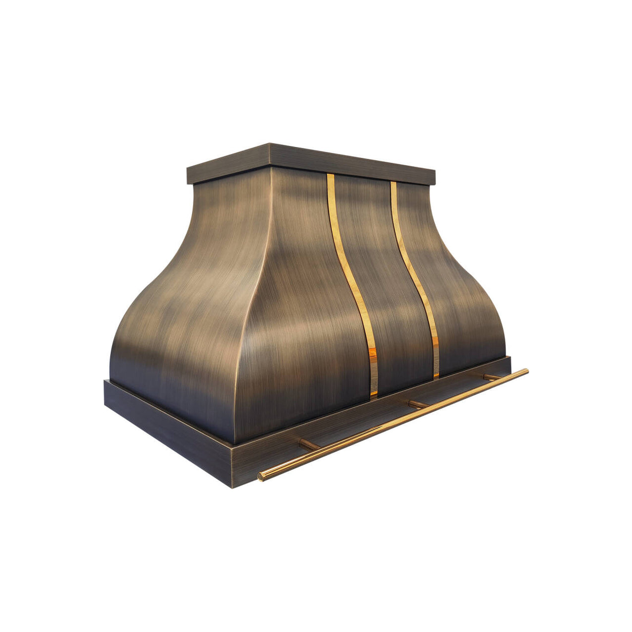 RHM Custom Brass Range Hood Bell Shape SH1-MB7G — Rangehoodmaster
