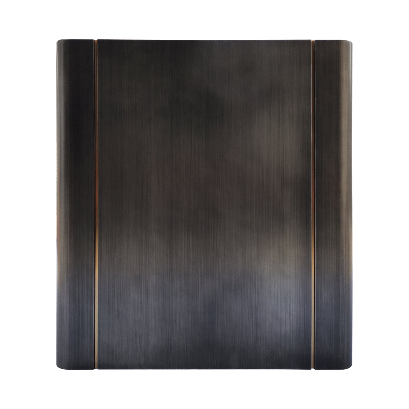 RHM Brushed Gray Stainless Steel Kitchen Stove Hood Custom Round Corne ...