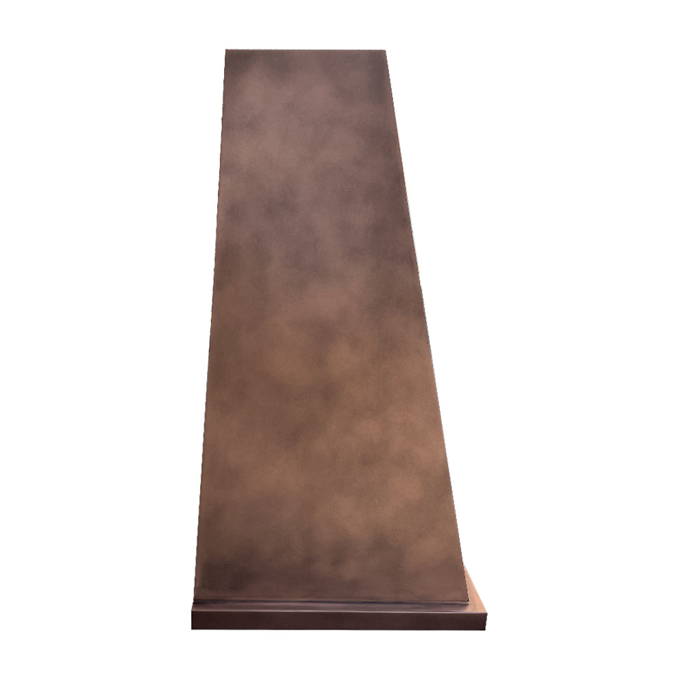 RHM Rustic Angled Custom Copper Vent Hoods CT-VH18-3 — Rangehoodmaster