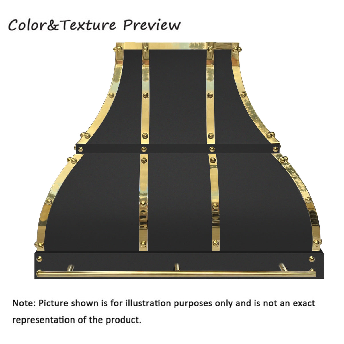 Bell Black Stainless Steel Custom Vent Hood_ Lori Project — Rangehoodmaster