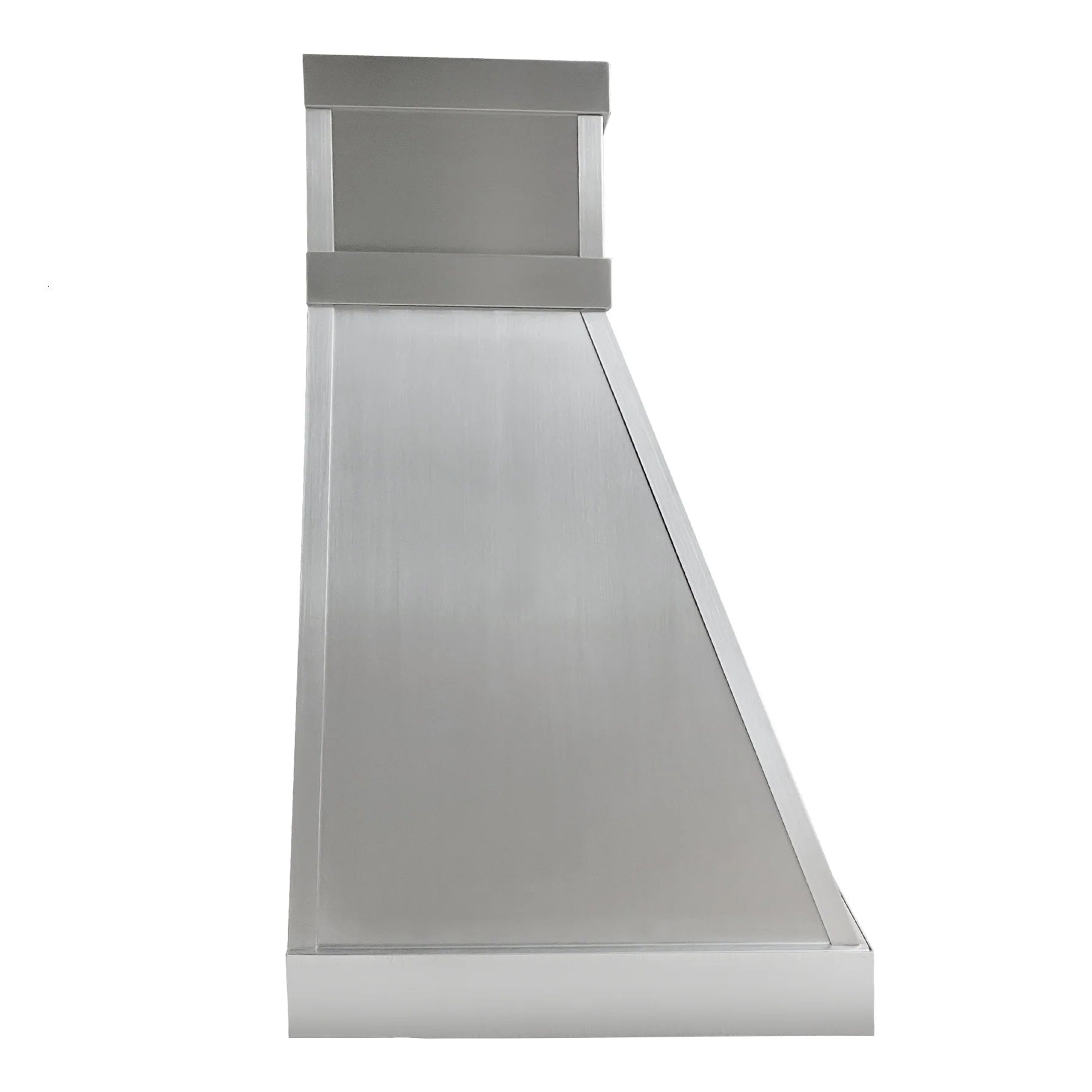 Stainless Steel Custom Kitchen Hood with Bands SH34-C5TR — Rangehoodmaster