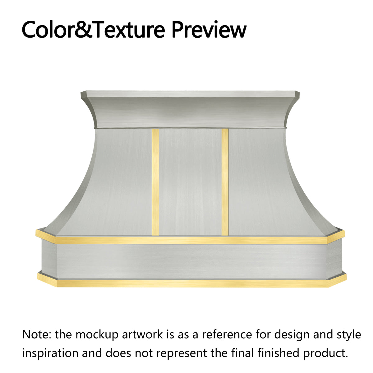 Curved Brushed Stainless Steel Custom Kitchen Hood SH3-C2TRR ...