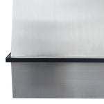 RHM Sloped Handcrafted Stainless Steel Custom Vent Hoods SH11-4TRL-ST ...