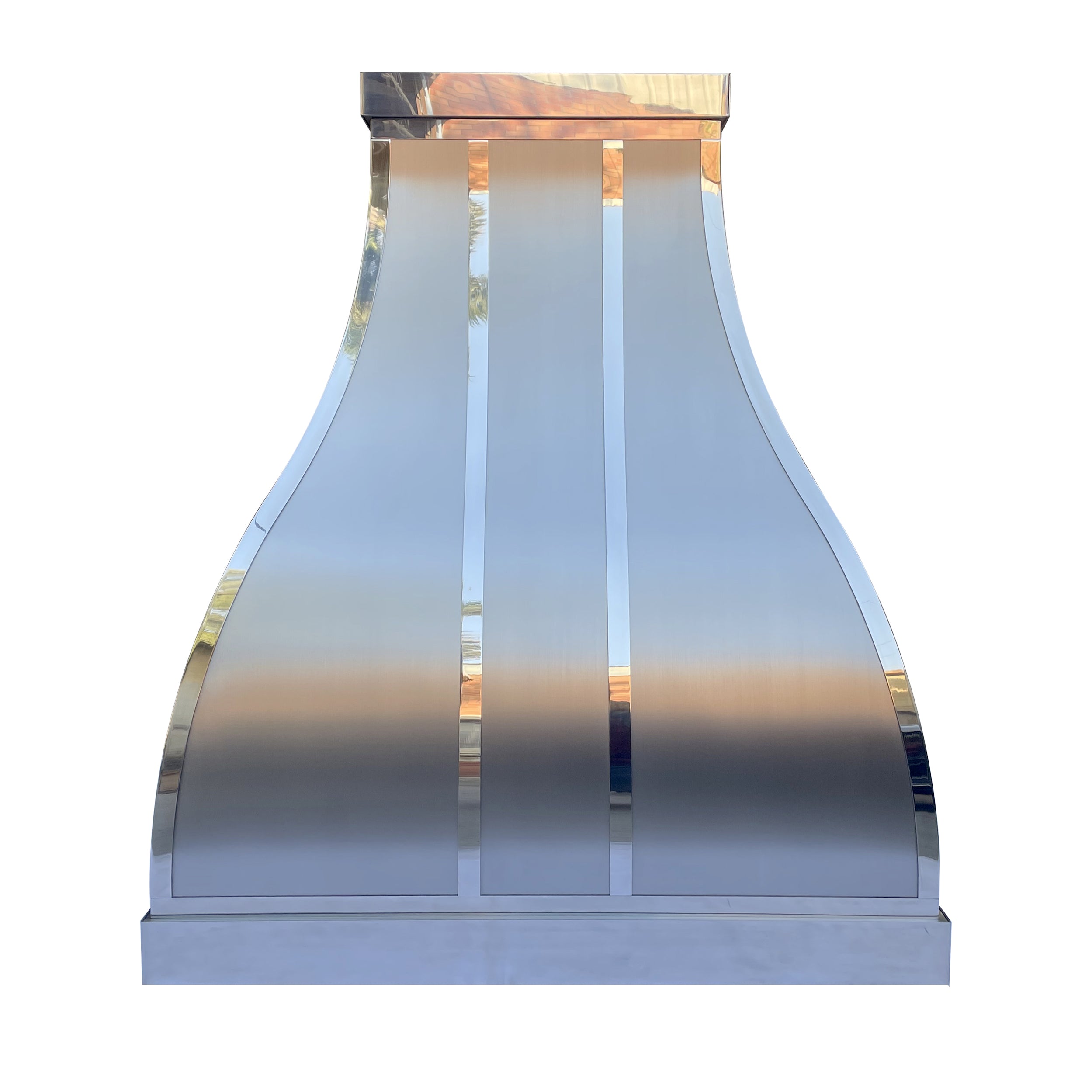RHM Stainless Steel Custom S-Curve Range Hood SH1-2PTR — Rangehoodmaster