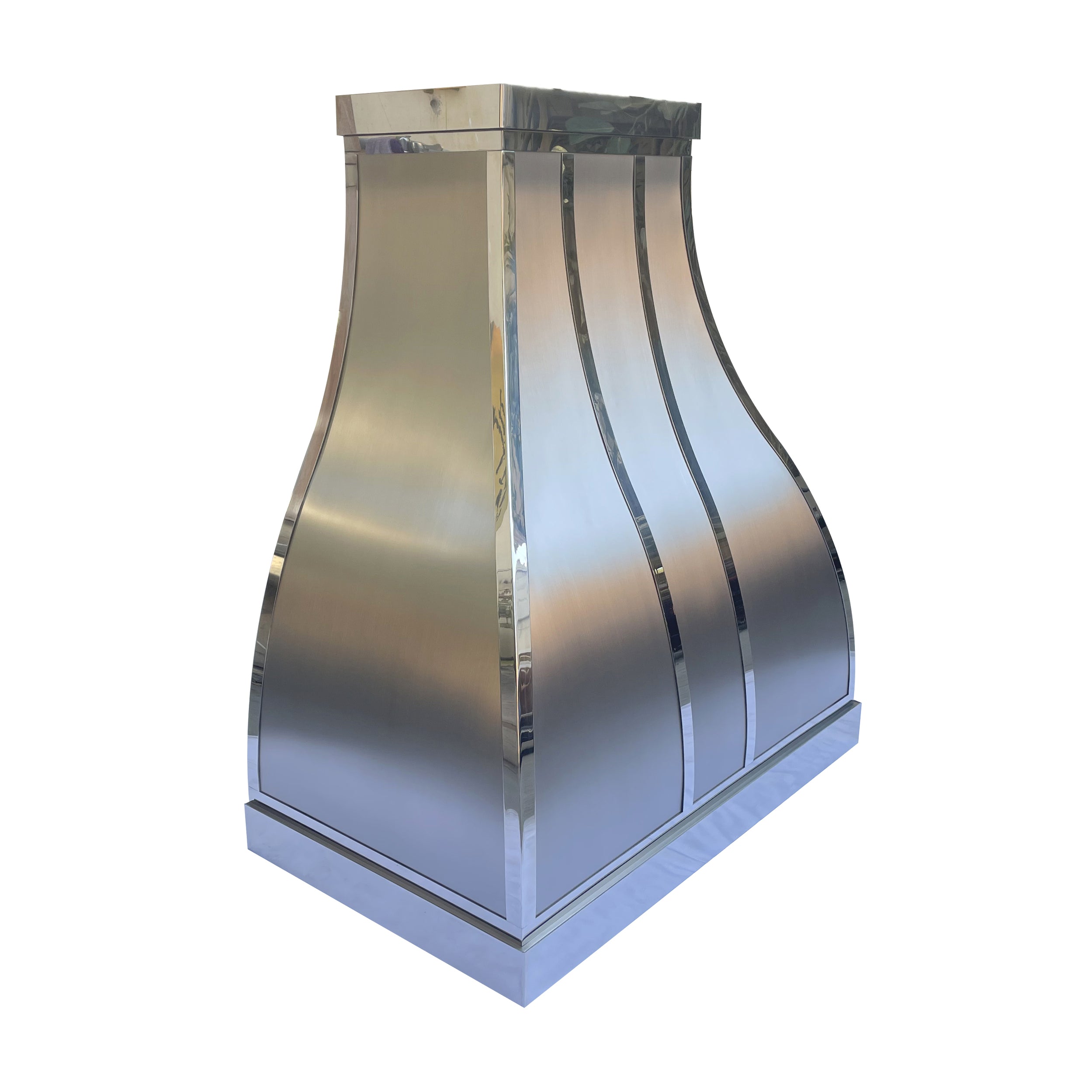 RHM Stainless Steel Custom S-Curve Range Hood SH1-2PTR — Rangehoodmaster
