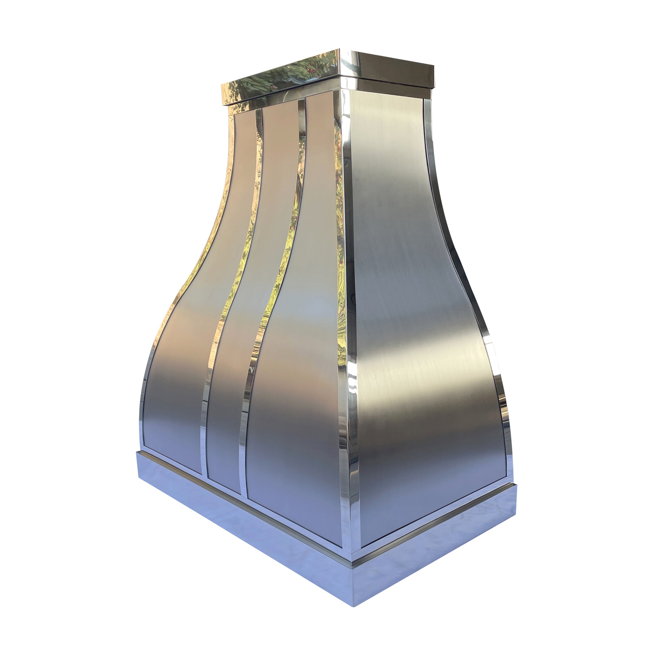 RHM Stainless Steel Custom S-Curve Range Hood SH1-2PTR — Rangehoodmaster