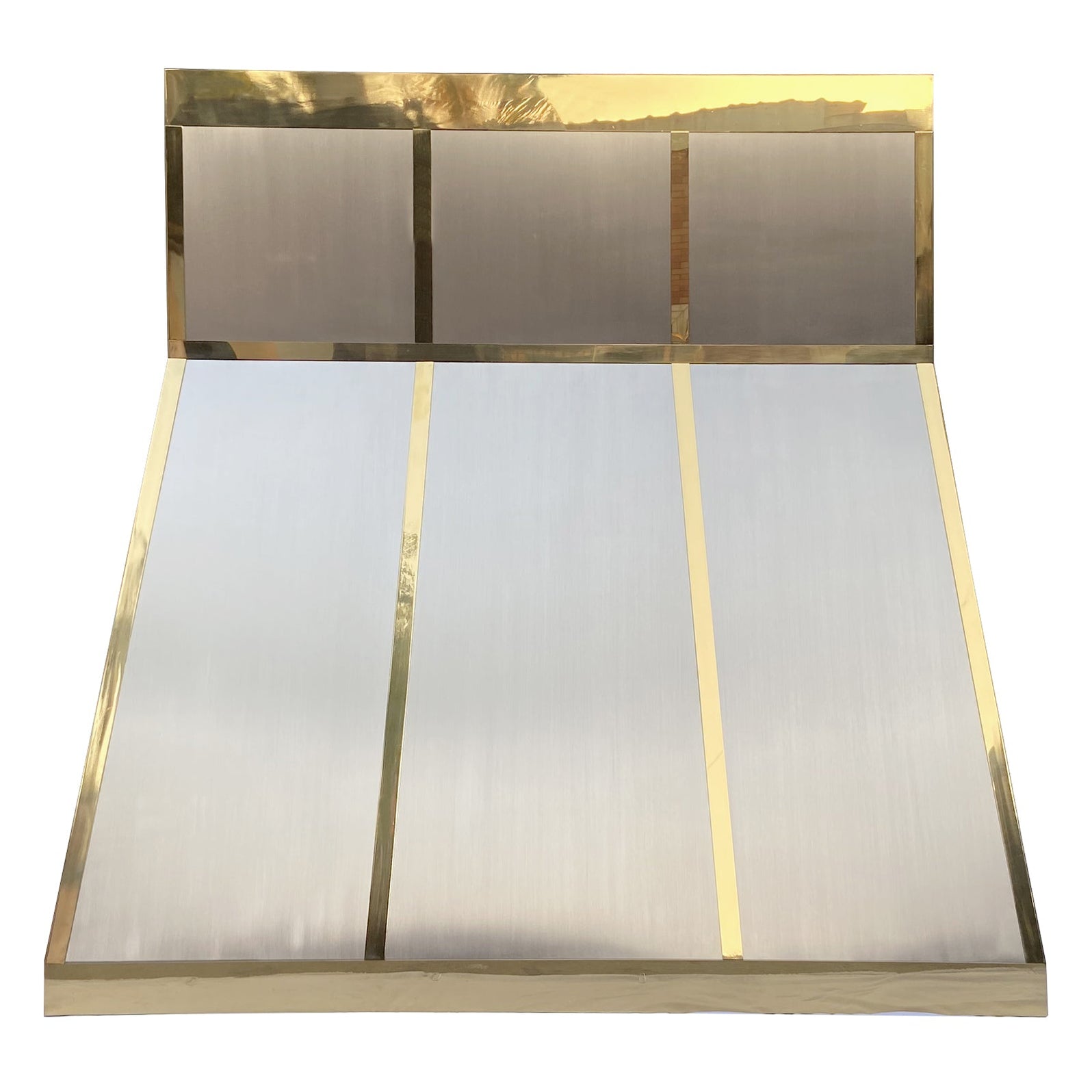 Stainless Steel Custom Kitchen Hood with Brass Bands H34-C4TR for Mari ...
