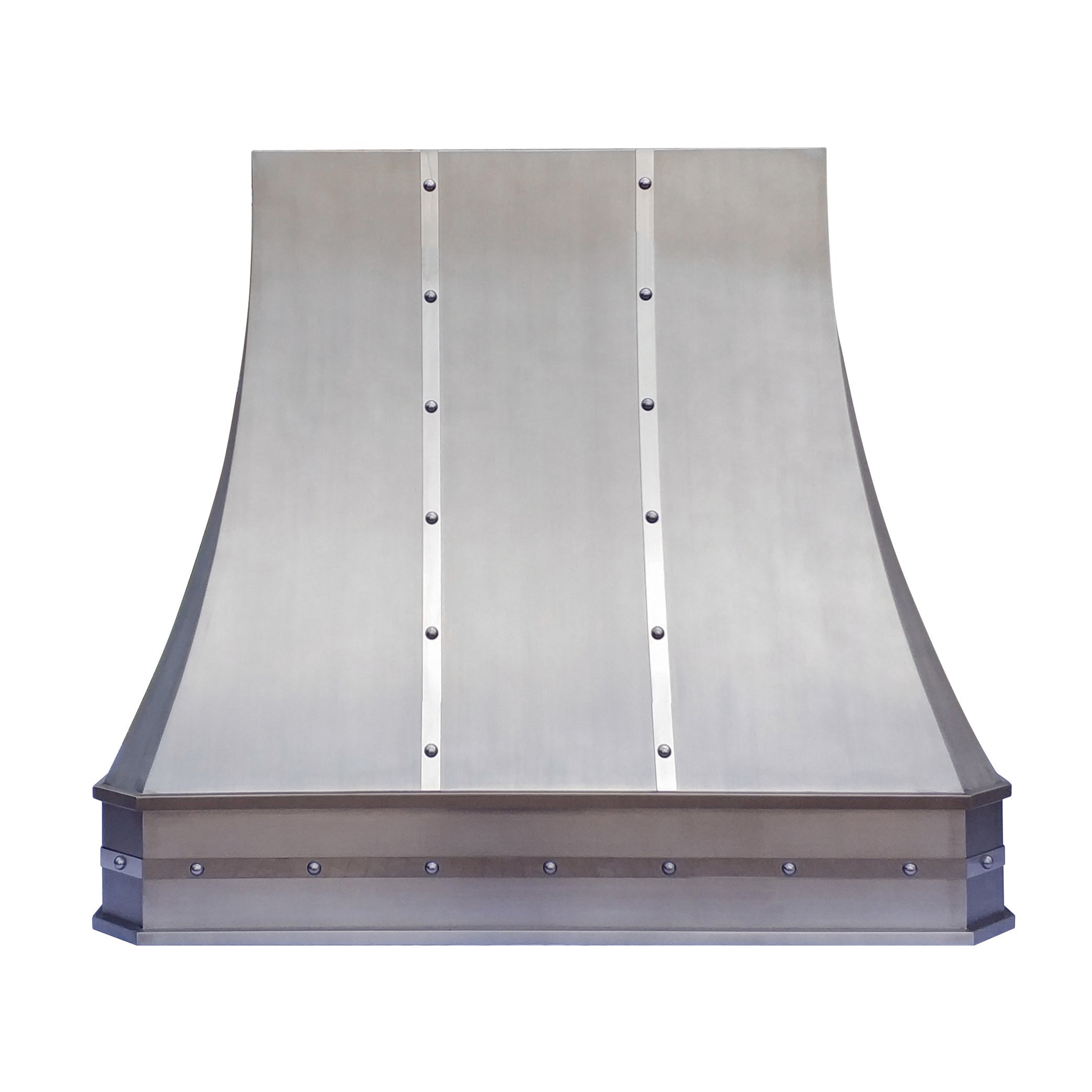 RHM Sweep Stainless Steel Custom Range Hood with Metal Bands H3 for Vi ...
