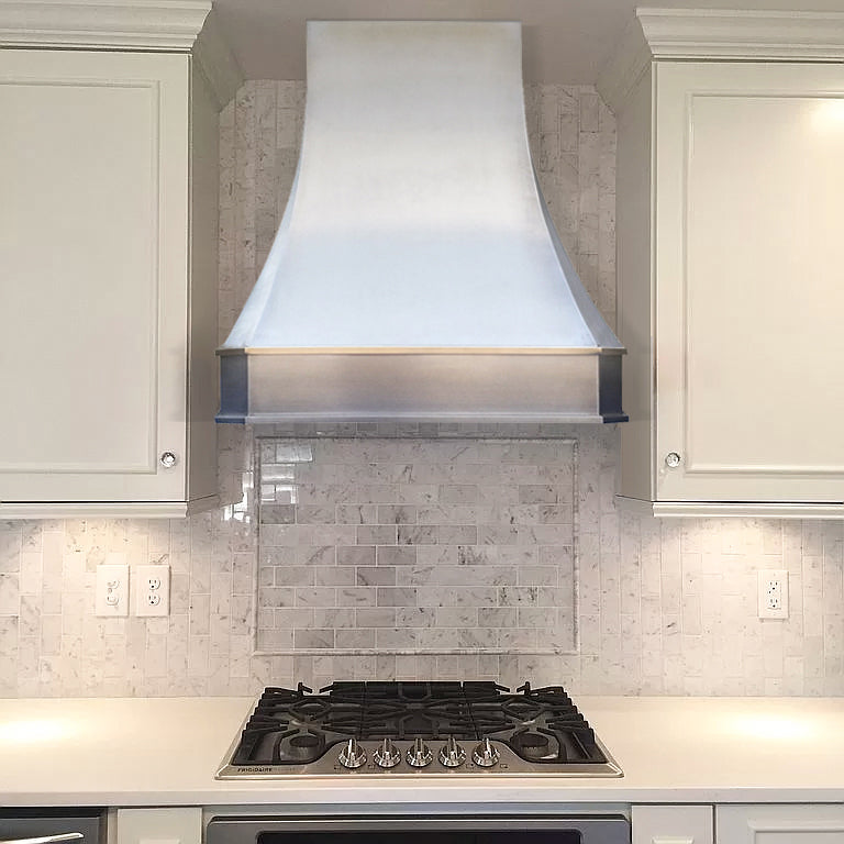 RHM Sweep Stainless Steel Custom Kitchen Hood with Cut-Off Edge SH3 ...