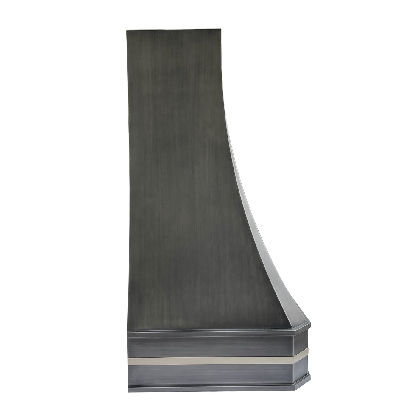 RHM Sweep Stainless Steel Custom Range Hood with Brass Bands SH3-2BTRG ...