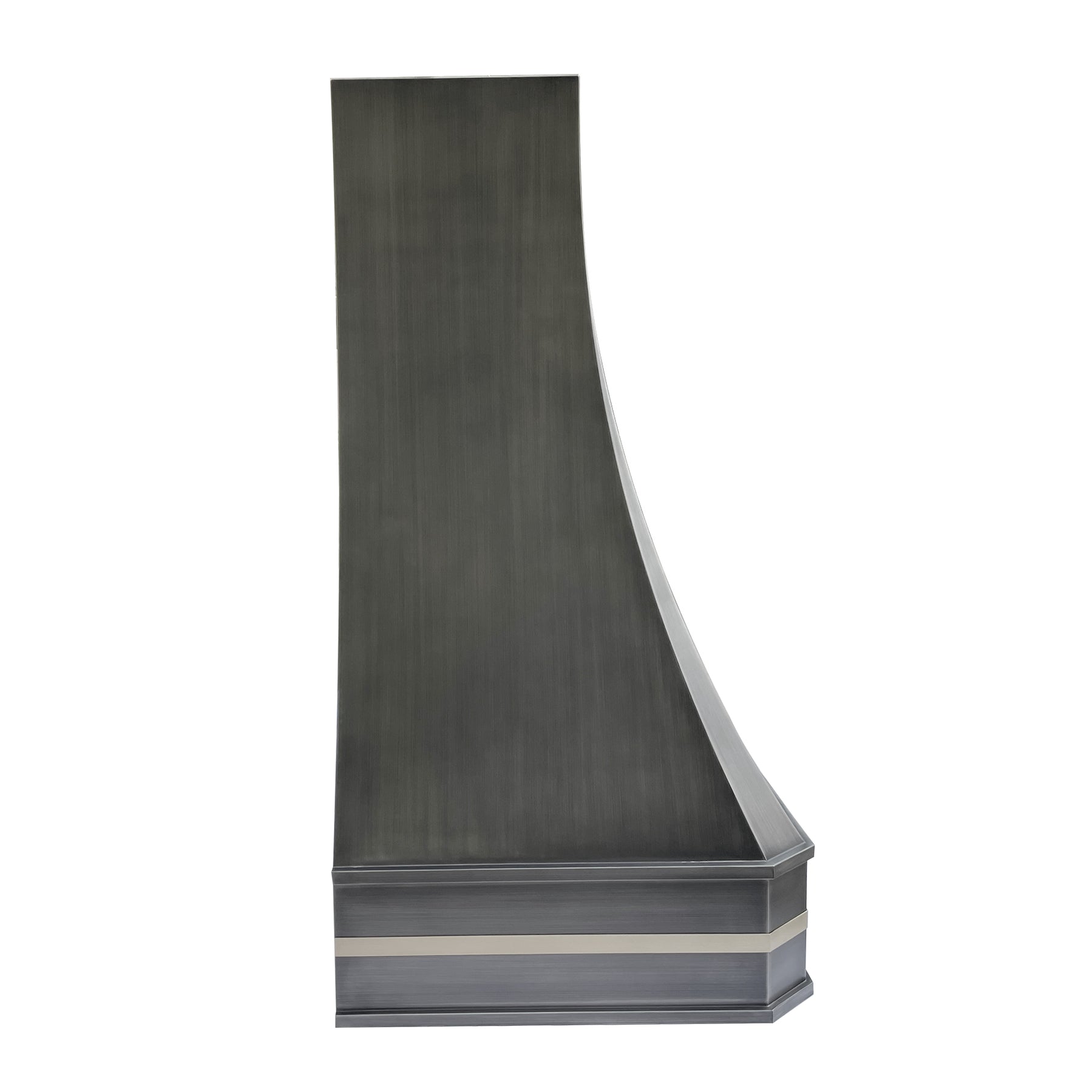 RHM Sweep Stainless Steel Custom Range Hood with Brass Bands SH3-2BTRG ...