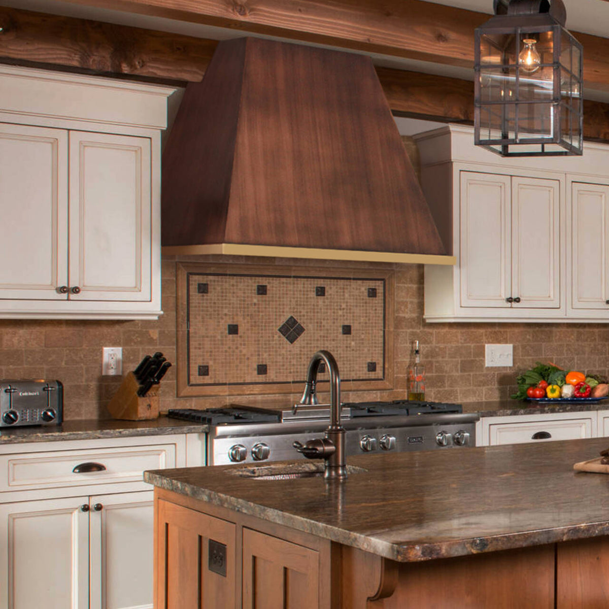 RHM Tapered Custom Copper Kitchen Vent Hood CT-VH14TK-02 — Rangehoodmaster