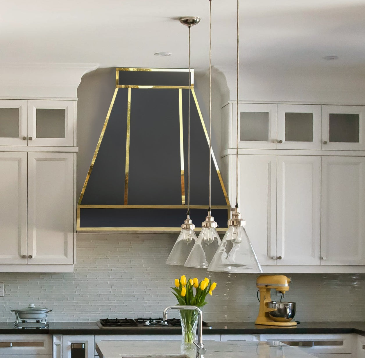 RHM Tapered Custom Stainless Steel Range Hood for Modern Kitchen SH39 ...