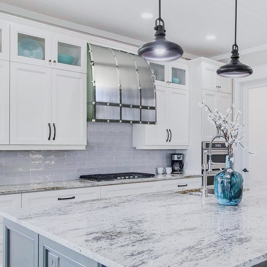 Barrel Shaped Custom Stainless Steel Kitchen Hood for Catherine ...