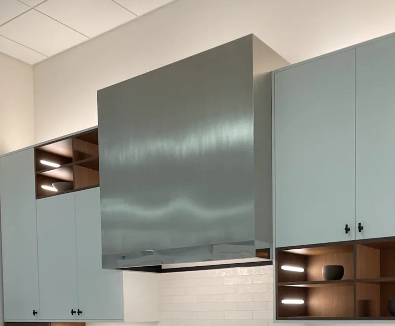 Box Shaped Custom Stainless Steel Oven Hood H40 for Leo — Rangehoodmaster