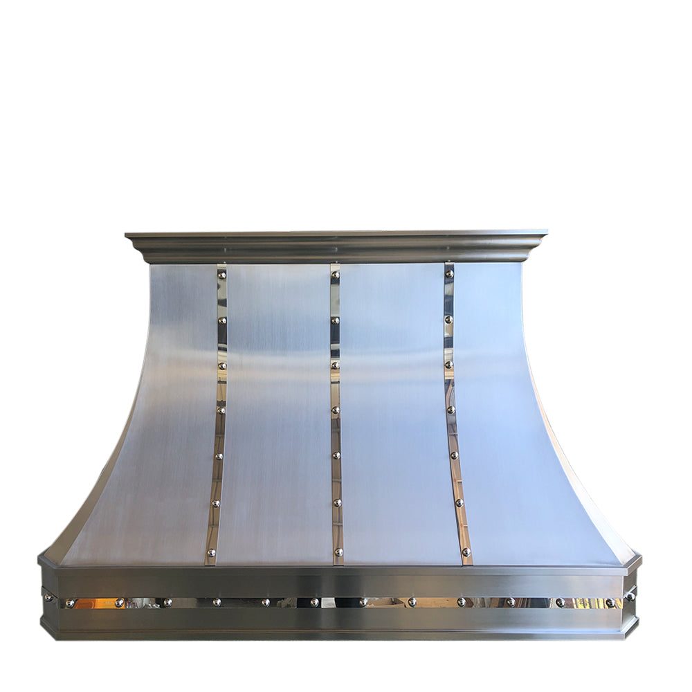 RHM Custom Stainless Steel Kitchen Range Hood for Stacia — Rangehoodmaster