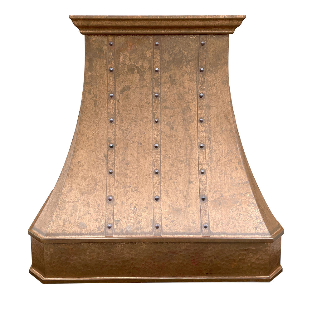 RHM Rustic Curve Custom Copper Range Hood CT-VH03-RC — Rangehoodmaster