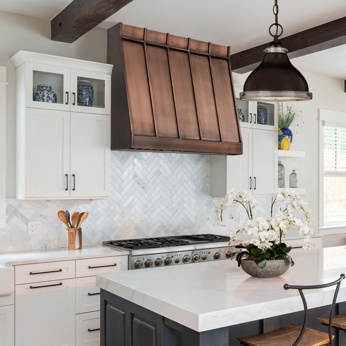 Copper Under Cabinet Range Hood
