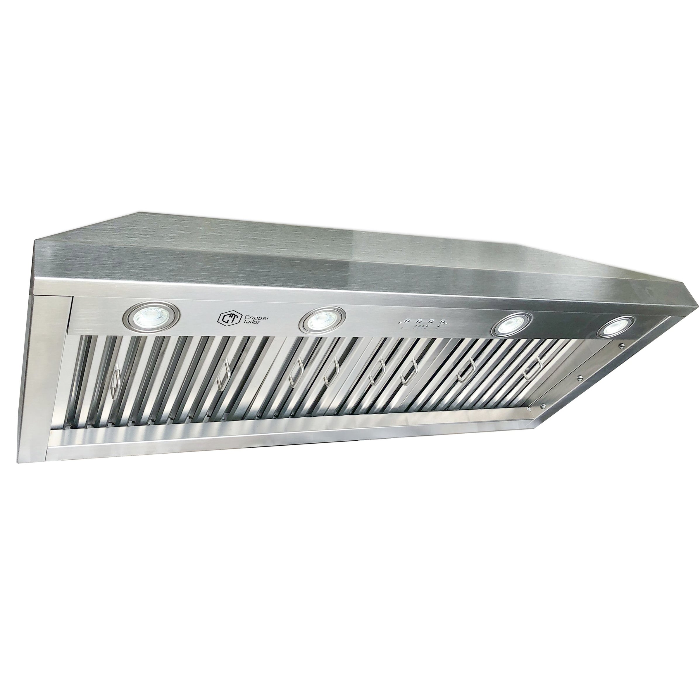 RHM Black and Gold Matte Stainless Steel Custom Vent Hoods with Cut Of ...