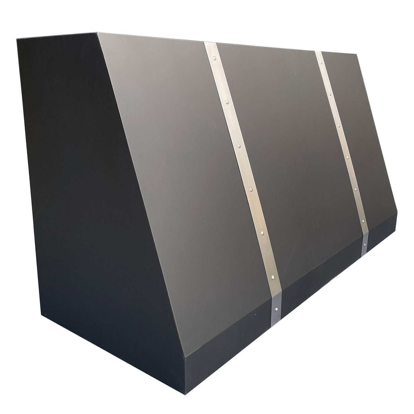 RHM Angled Stainless Steel Custom Metal Range Hoods with Bands for Han ...