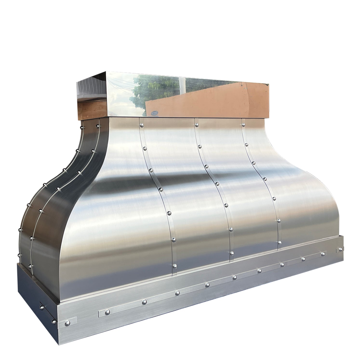 RHM Custom Bell Style Stainless Steel Range Hoods With Mirror Accent S ...