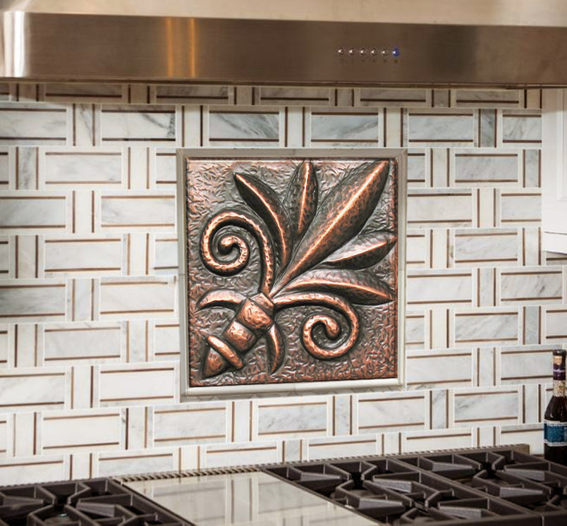 Copper Backsplash — Rangehoodmaster