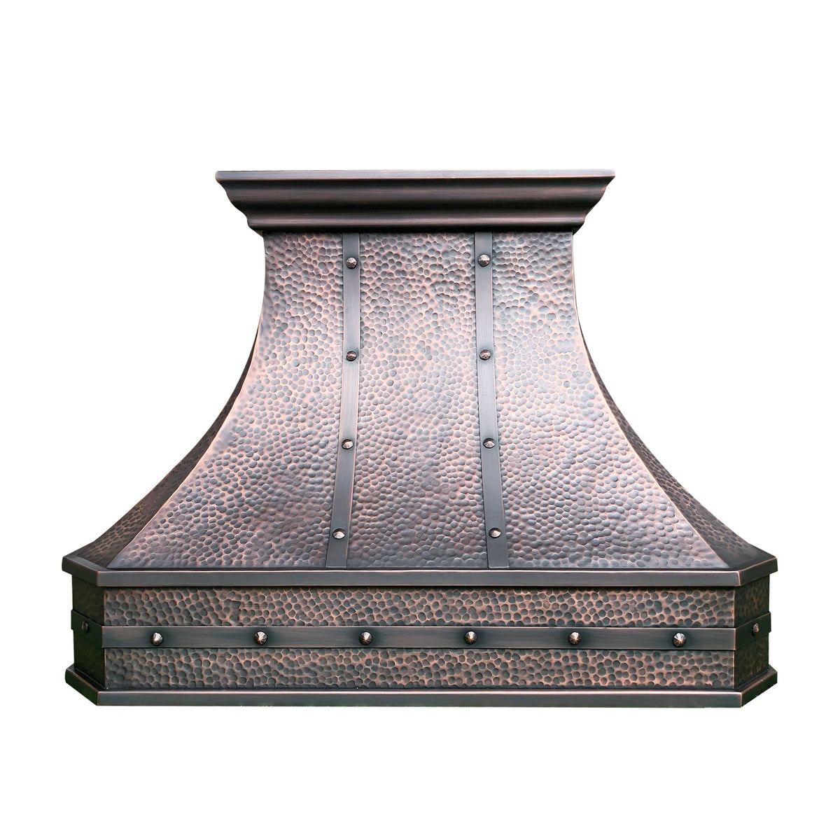 Antique Copper Custom Kitchen Hood with Hand Hammered for Brooke ...