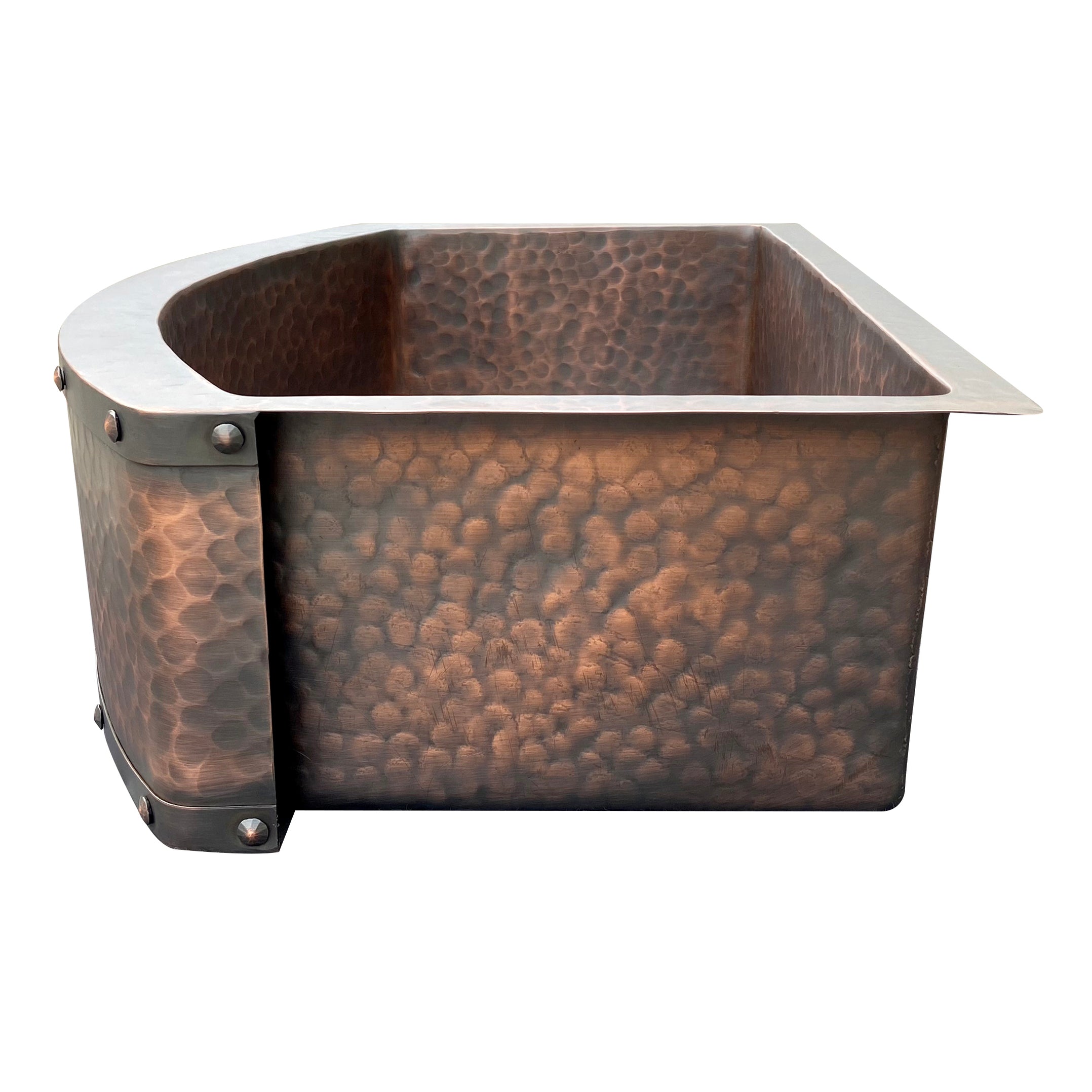 Single Bowl Copper Apron Front Kitchen Sink - Copper Tailor ...